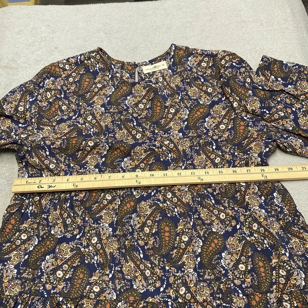 NATURAL LIFE | Dresses | Natural Life Mini Dress Medium Floral Paisley ...